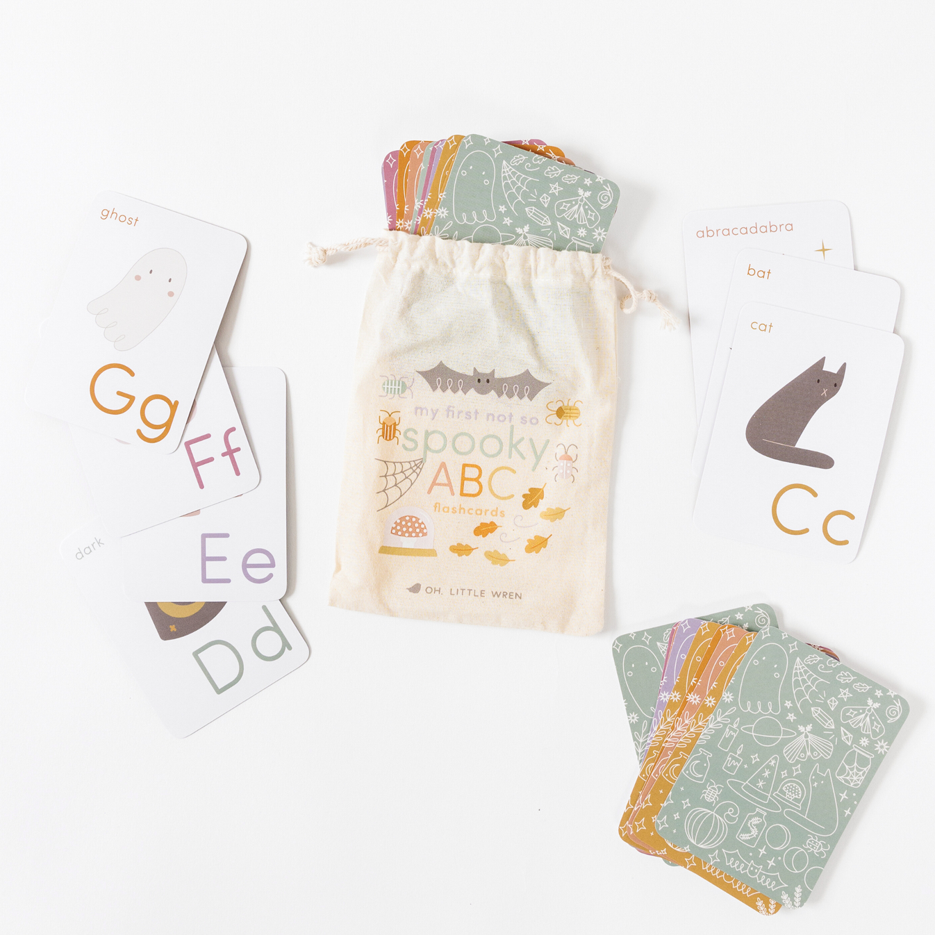Not-So-Spooky Halloween ABC Flashcards for Preschool Learning – oh ...